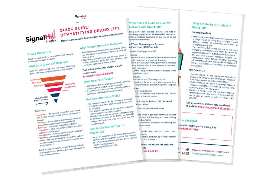 Holistic Brand Lift - Signal Hill Insights